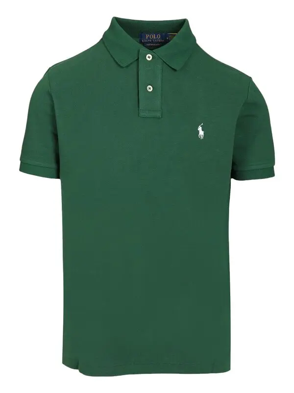 Polo Ralph Lauren Logo-embroidered Mesh Polo Shirt - Green