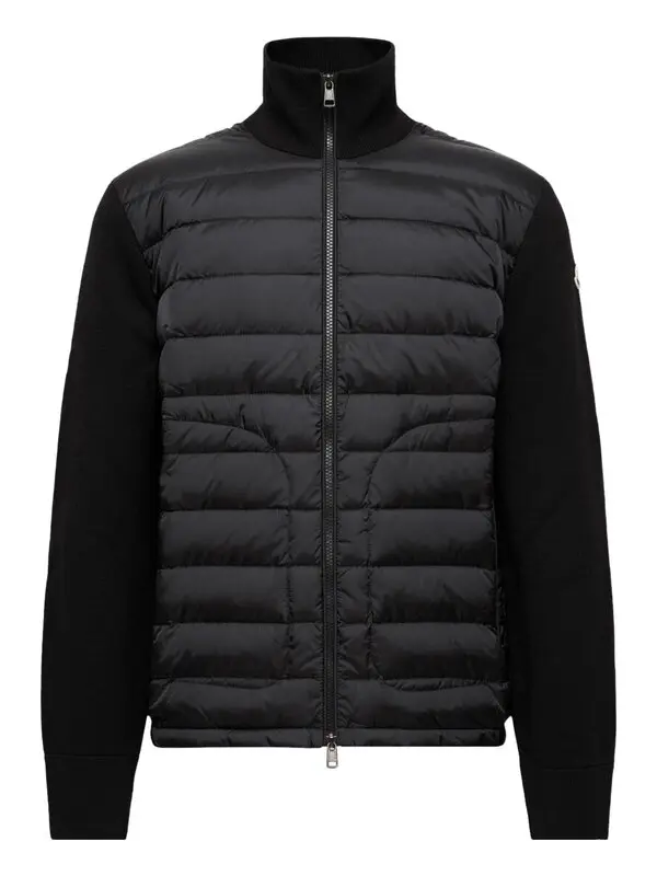 Moncler Padded Zip-up Cardigan - Black