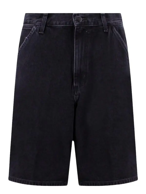 Carhartt Work In Progress Single Knee Denim Shorts - Black