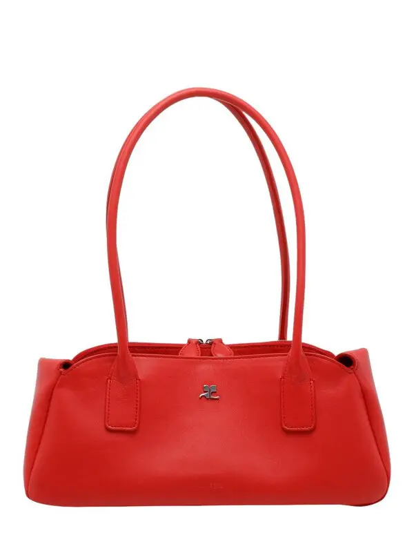 COURREGES Courrèges Strip Shoulder Bag - Red