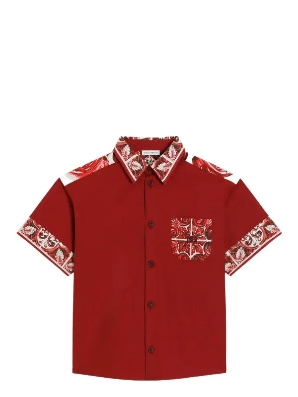 Dolce & Gabbana Majolica-print Poplin Shirt - Multi-color