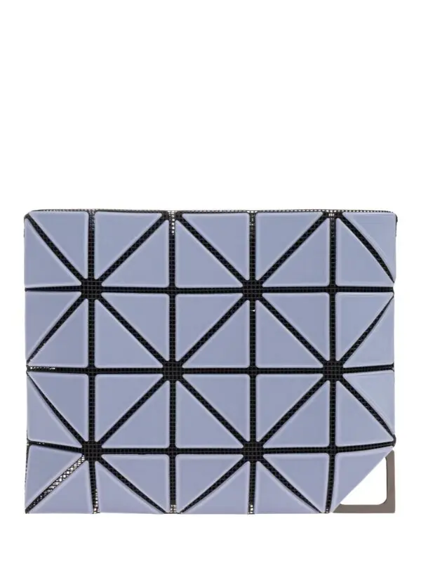Issey Miyake Geometric-pattern Wallet With Chain Strap - Blue