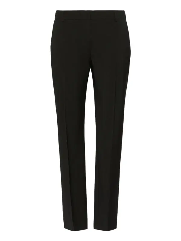 Max Mara High-waisted Casual Pants With Double Patched Back Pockets - Black