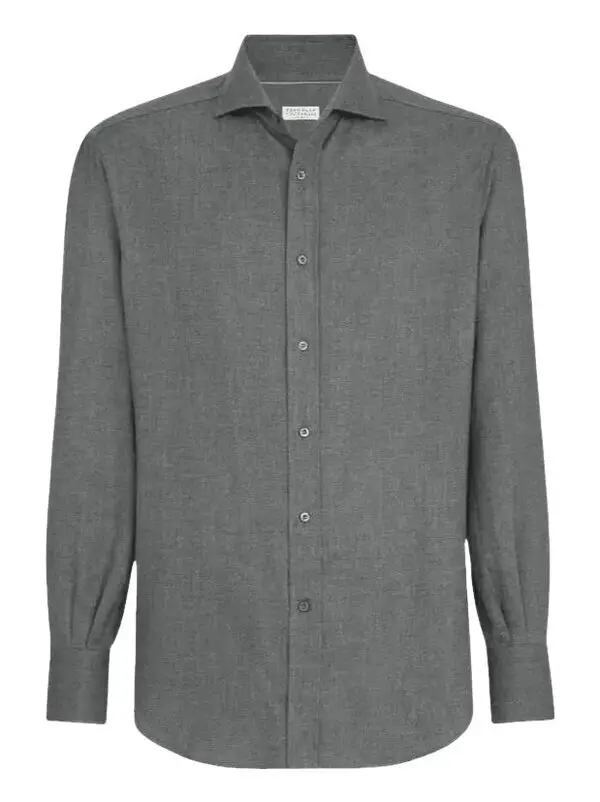 Brunello Cucinelli Long-sleeved Shirt - Grey