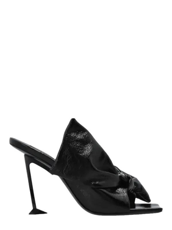 Givenchy Leather Bow Detail High Heel Sandals - Black