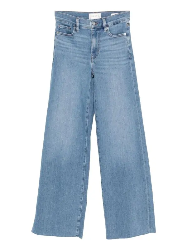FRAME Wide-leg Jeans - Sky-blue