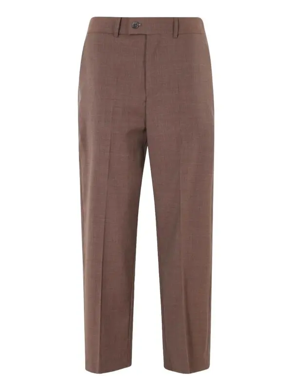 Erika Cavallini Pleated Casual Trousers - Dark Ginseng