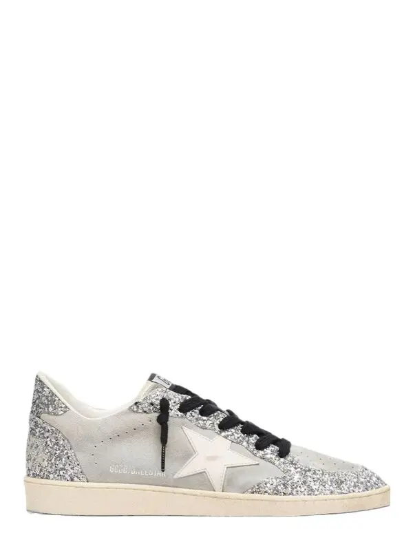 GOLDEN GOOSE Ballstar Glittered Sneakers - White