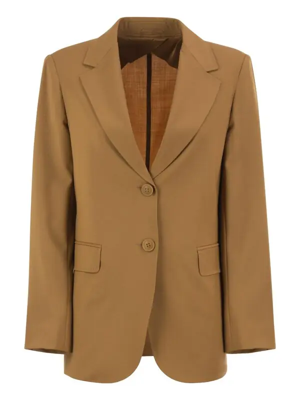 Max Mara Assenzi Single-breasted Jacket - Brown