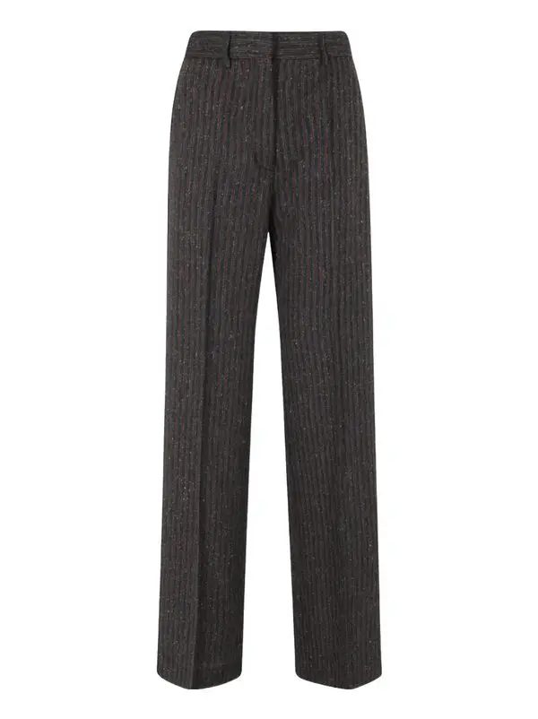 Erika Cavallini Striped Casual Trousers - Regimenatale