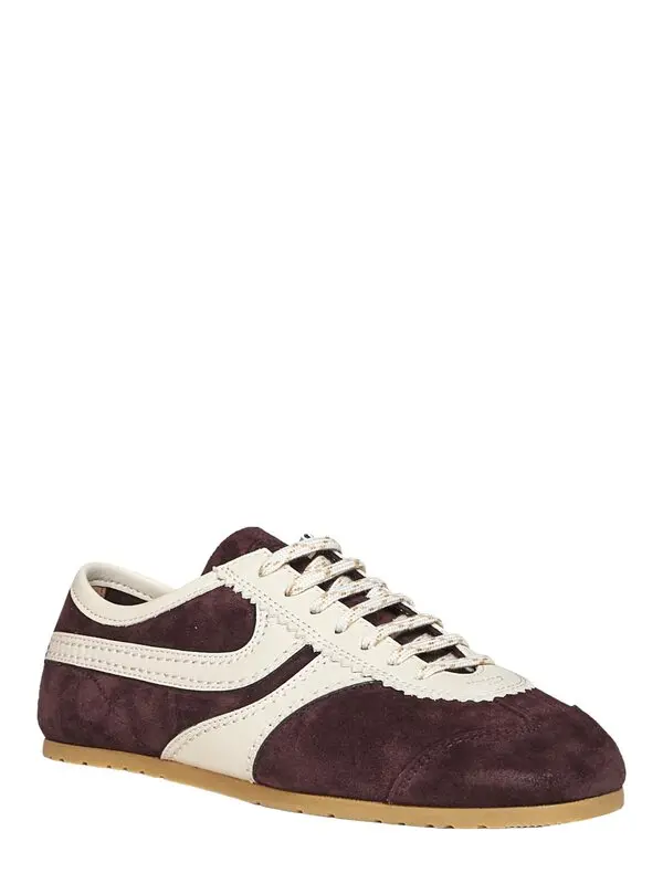 Dries Van Noten Suede Panel Low-top Sneakers - Brown
