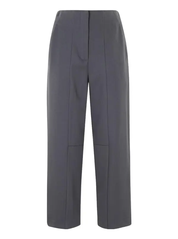Erika Cavallini Straight-leg Casual Trousers - Ardesia