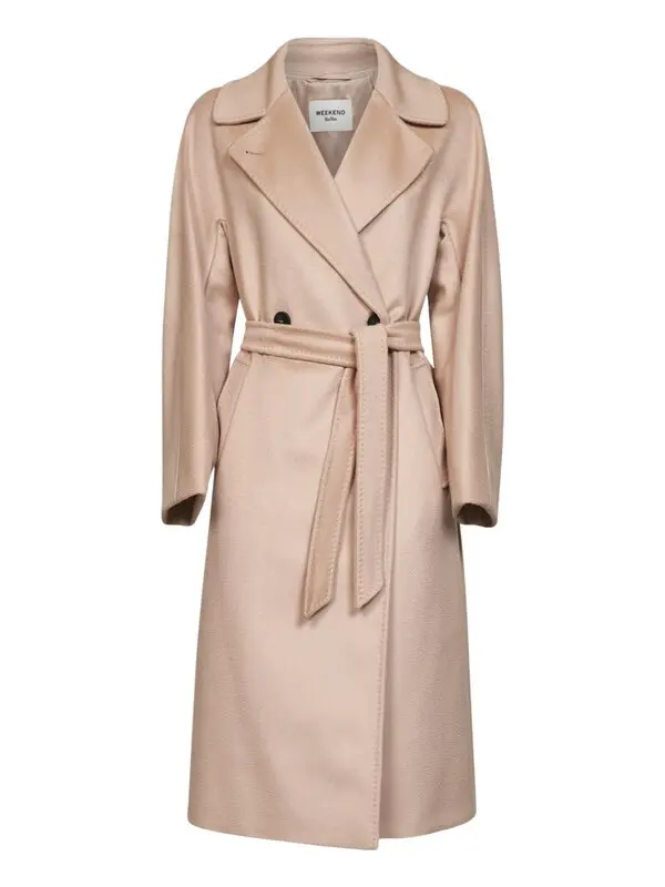 Max Mara Belted Double-breasted Coat - No