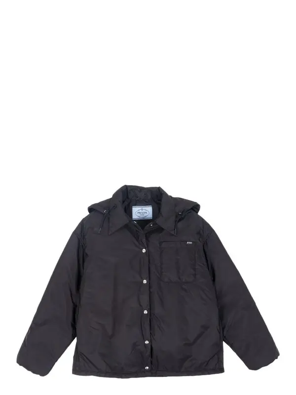 Prada Hooded Casual Jacket - Black
