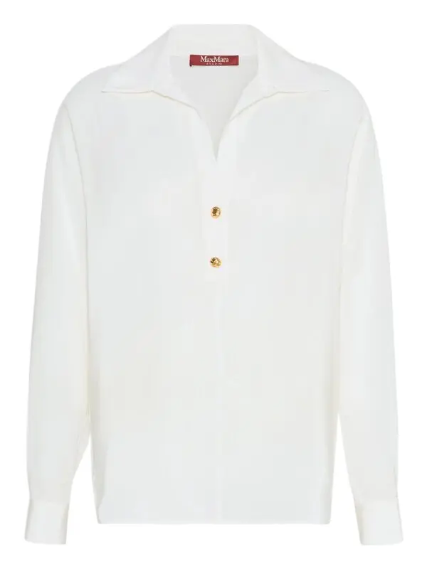 Max Mara Long Sleeve Shirt - Silk