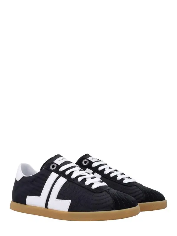 LANVIN Round-toe Lace-up Sneakers - Black