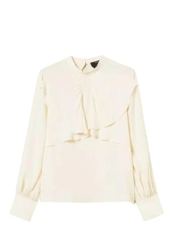 TWINSET Jacquard Bow Detail Blouse - No