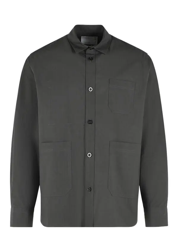 Sacai Long Sleeve Buttoned Shirt - Green