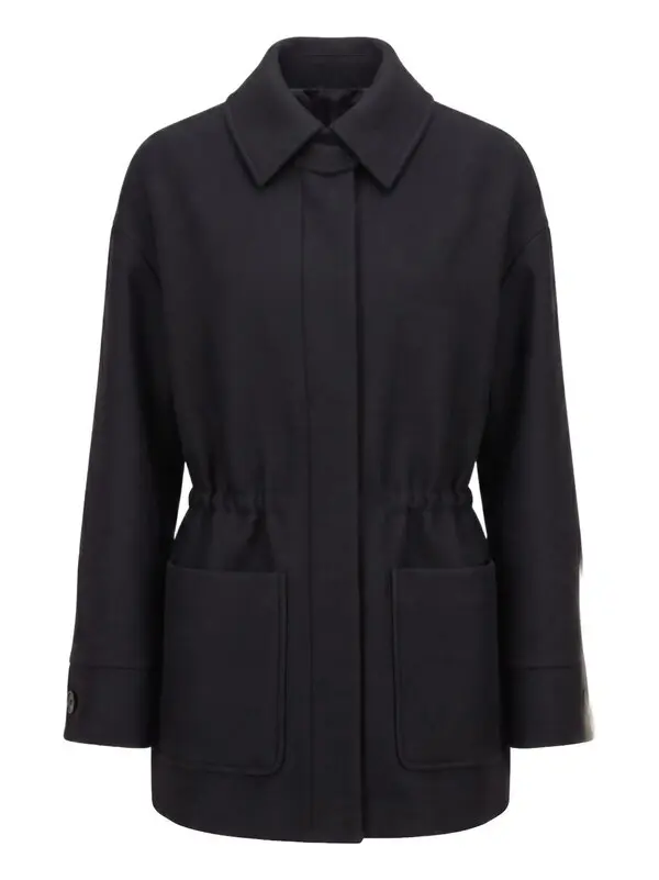 Patrizia Pepe Long-sleeved Coat - Black