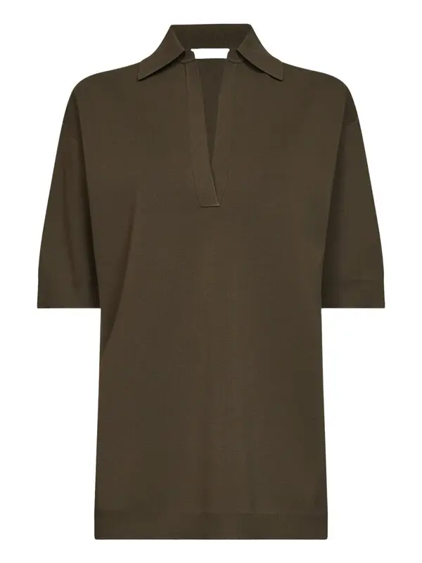 Max Mara Long Crepe Knitted Top - No