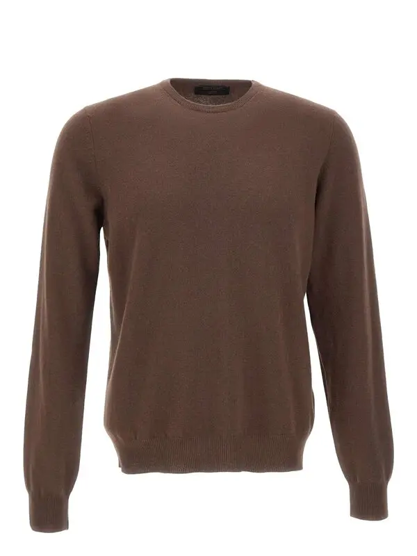 GRAN SASSO Long-sleeved Pullover - Brown