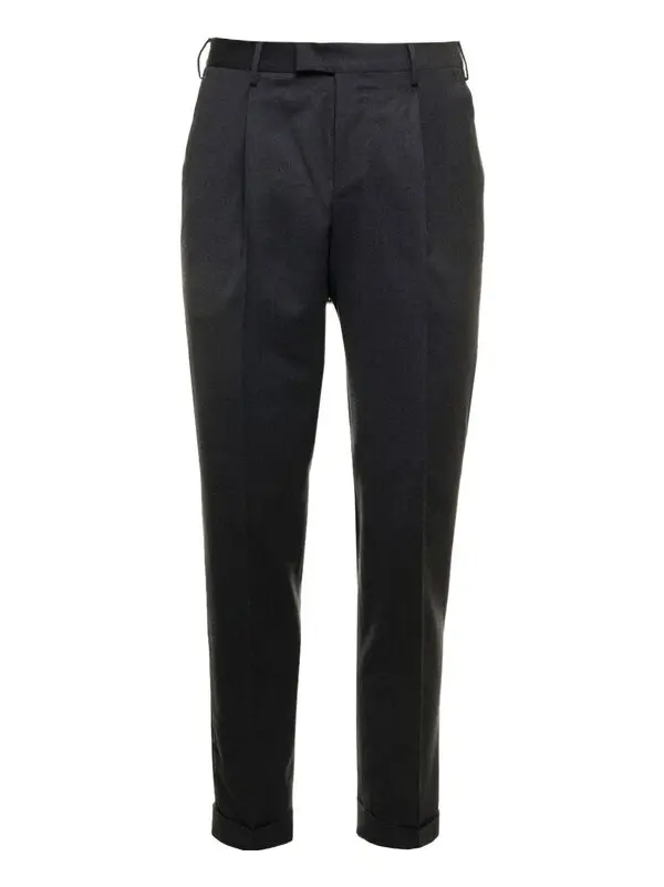 PT TORINO Tailored Trousers - Black