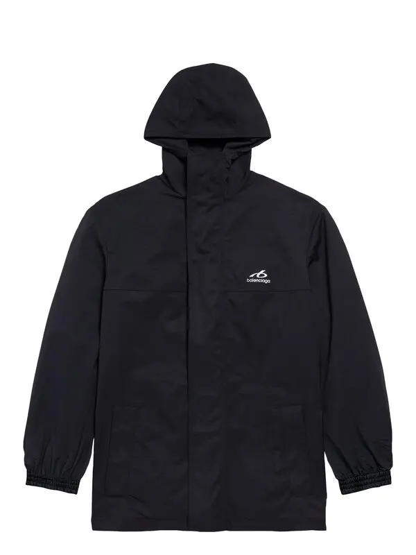 Balenciaga Water-repellent Oversized Jacket - Black