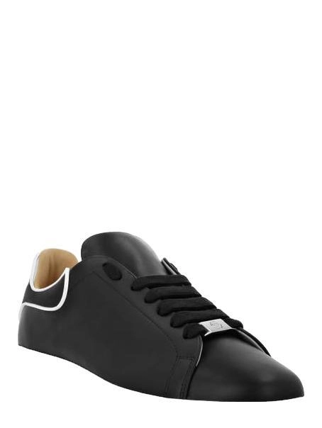Philipp Plein Leather Lo-top Sneakers - Black