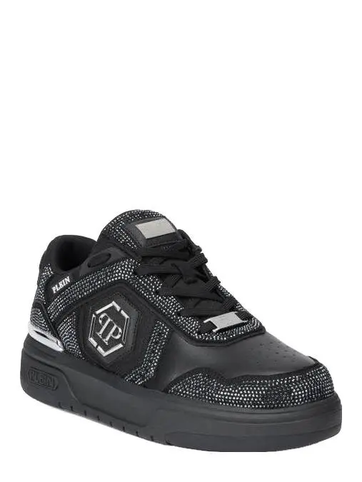 Philipp Plein Low-top Sneakers Sk8r Strass - Black/black
