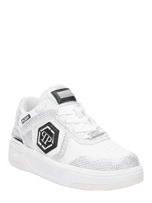 Philipp Plein Low-top Sneakers Sk8r Strass - White/white