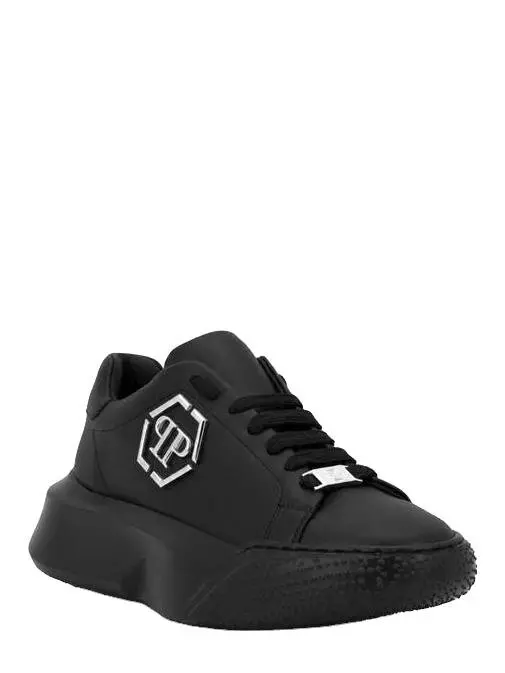 Philipp Plein Godzilla Runner Hexagon Performance Low Top Sneakers - Black/black