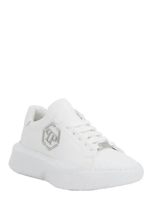 Philipp Plein Godzilla Runner Hexagon Performance Low Top Sneakers - White