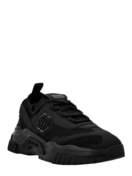 Philipp Plein Predator Tech Runner Sneakers - Black/black