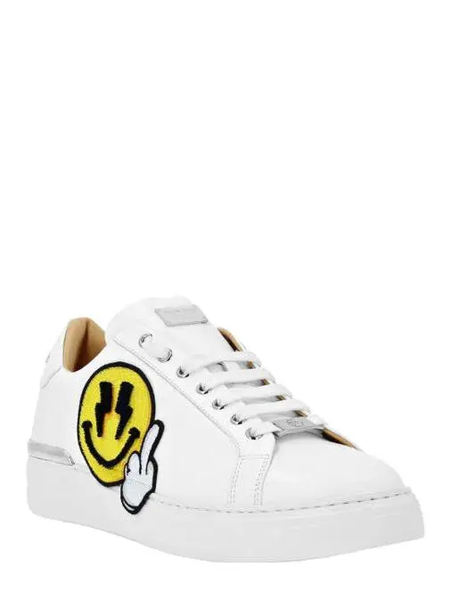 Philipp Plein Embellished Leather Low-top Sneakers - Multicolor