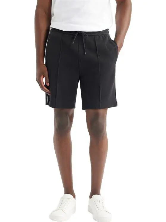 BOSS Pintuck Textured Shorts - Black