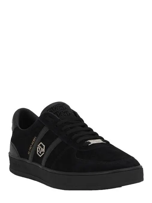 Philipp Plein Retro Rebel Low Top Sneakers - Black/black