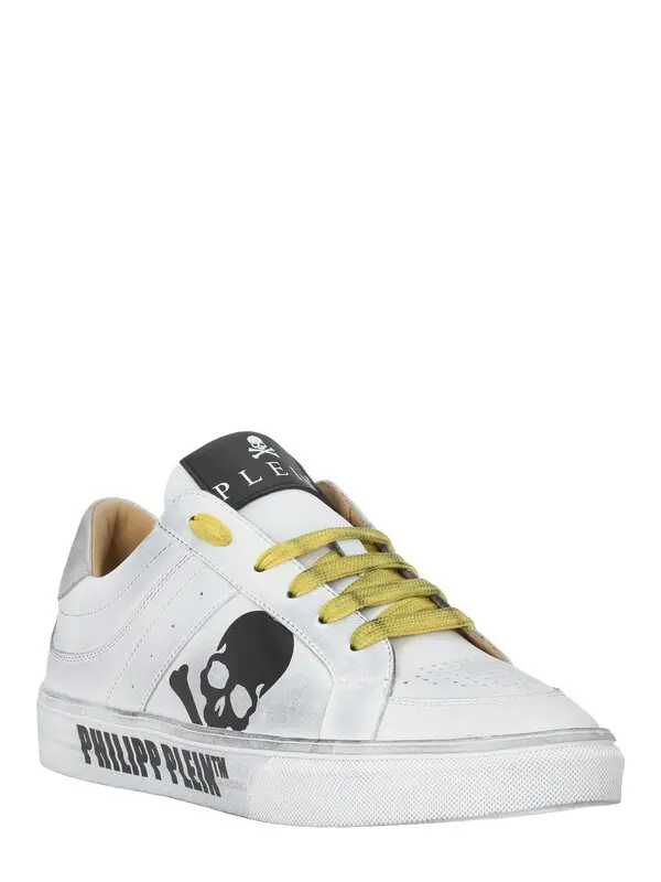Philipp Plein Leather Low-top Sneakers - White