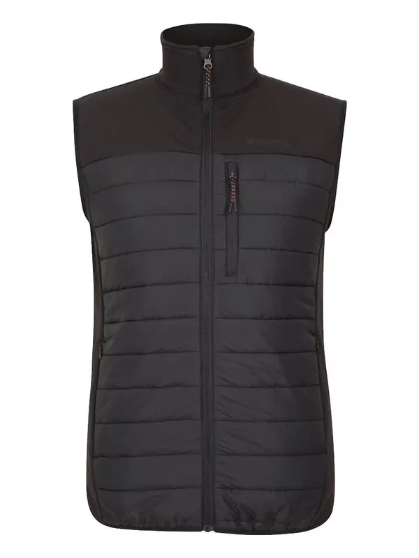Mountain Warehouse Turbine Ii Hybrid Padded Vest - Black