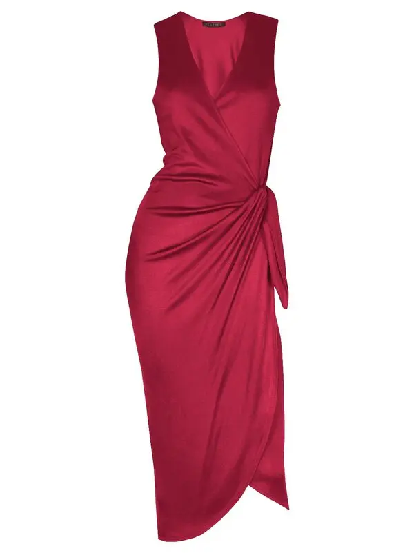 ME & THEE Wrap Detail Dress - Pink