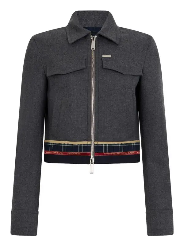 Dsquared2 Hybrid Flannel Jacket - Grey