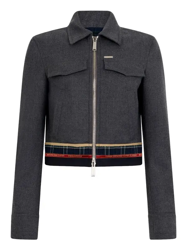 Dsquared2 Hybrid Flannel Jacket - Grey