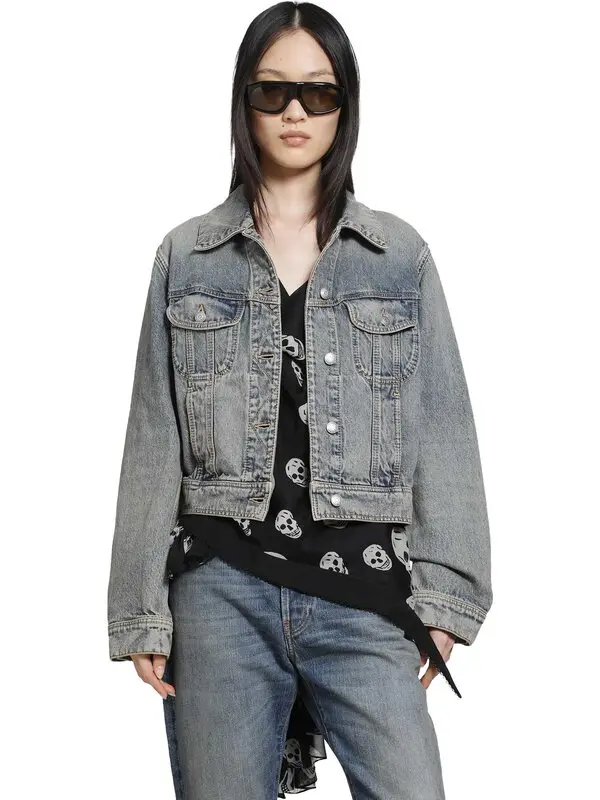 Alexander McQueen Denim Jacket - Blue
