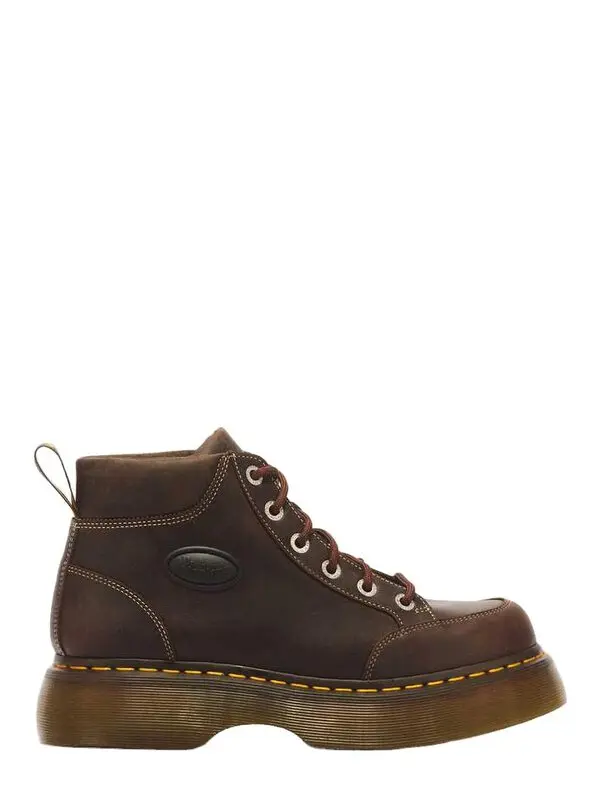 Dr. Martens Buzz Crazy Horse Leather Lace-up Boots - Brown
