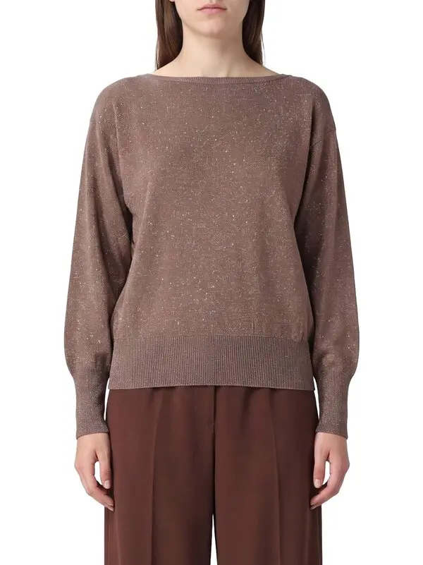 Herno Lurex And Viscose Boat Neck Jumper - Grey