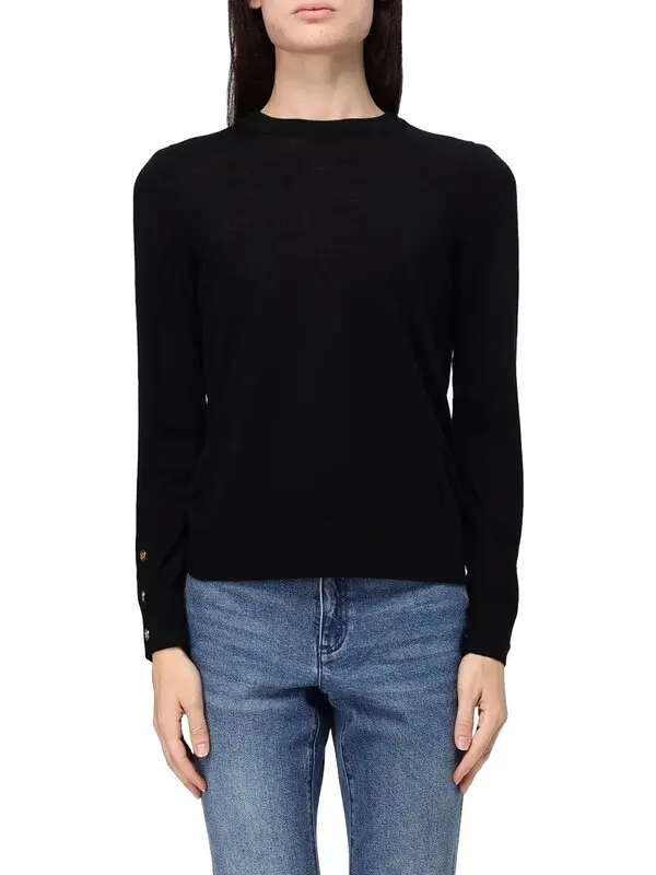Michael Kors Sweater With Button Detail - Black