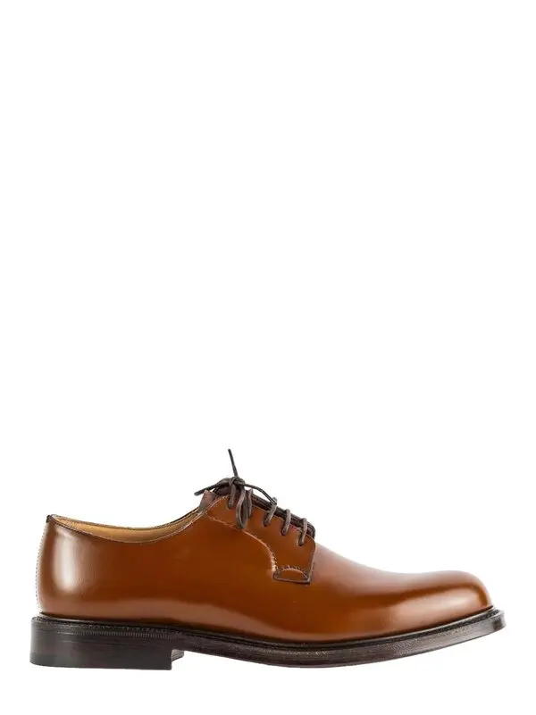 Church's Shannon Smooth Calfskin Round-toe Derby Lace-up Shoes - Brown