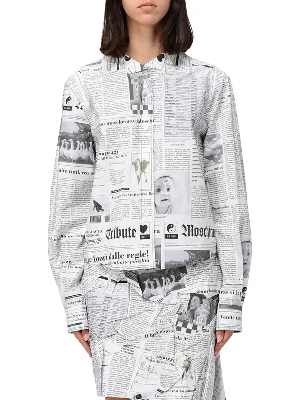 Moschino Printed Shirt - Grey
