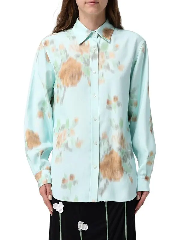 Moschino Printed Shirt - Gnawed Blue