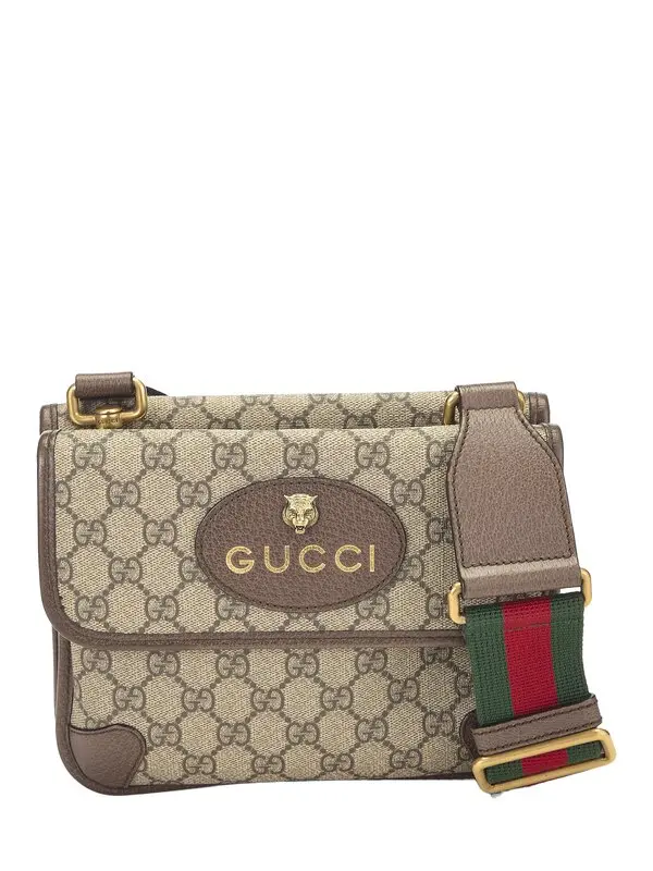 Gucci Gg Supreme Neo Vintage Messenger Bag - Brown