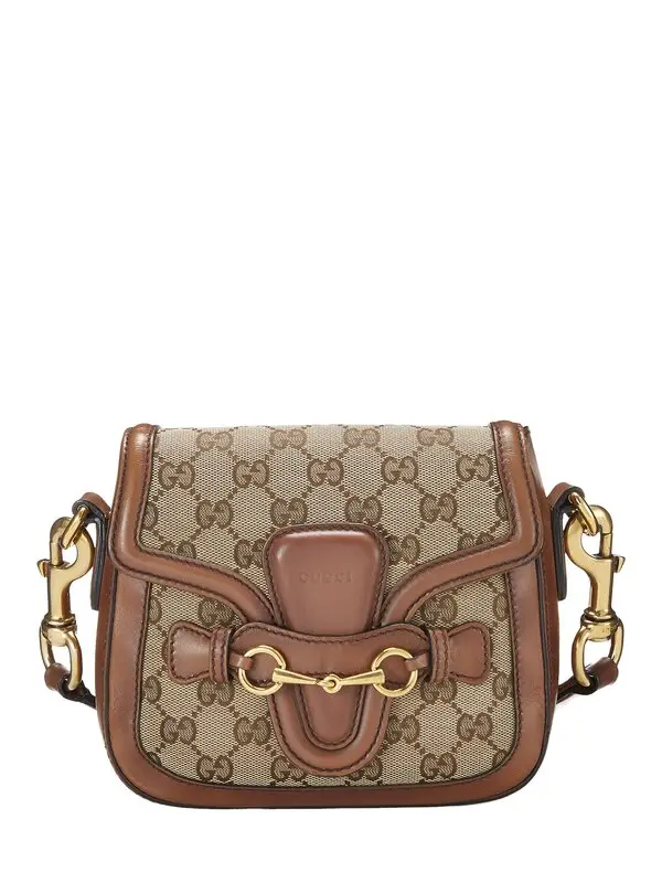 Gucci Lady Web Shoulder Bag - Beige